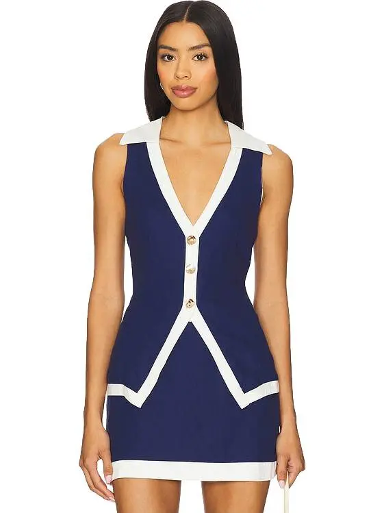 Show Me Your Mumu Colby Vest Top - Navy