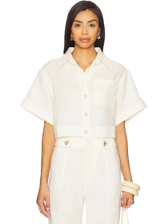 HEVRON Ellison Top - Ivory