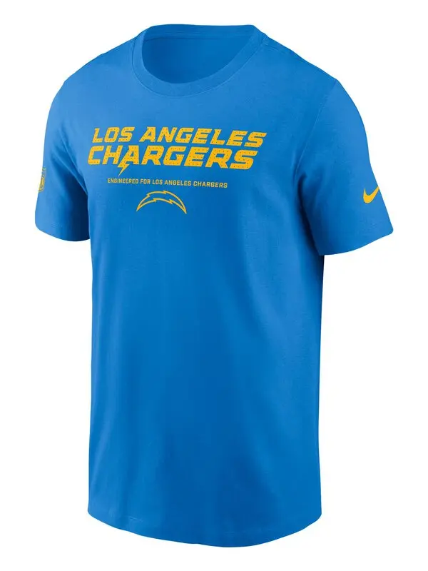 Nike Los Angeles Chargers Sideline Team Issue Dri-fit Nfl T-shirt - Blue