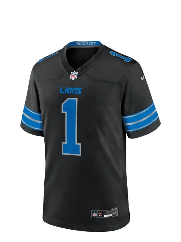 Nike Jameson Williams Detroit Lions Nfl Game Jersey - Black