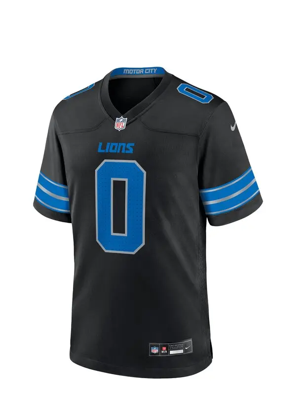 Nike Jahmyr Gibbs Detroit Lions Nfl Game Jersey - Black