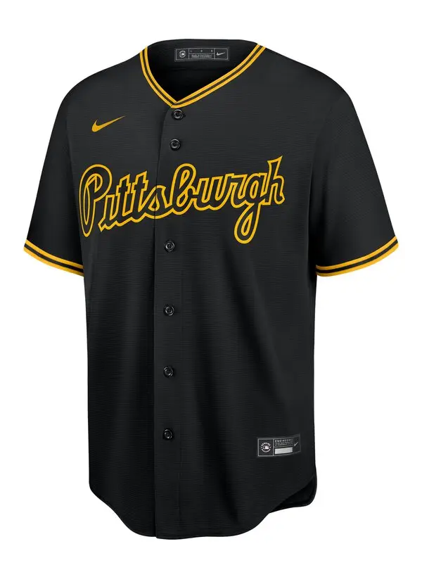 Nike Mlb Pittsburgh Pirates Replica Baseball Jersey - Black