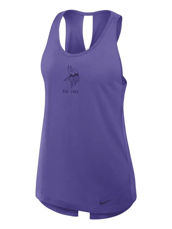 Nike Minnesota Vikings Established Nfl Dri-fit Tank Top - Purple