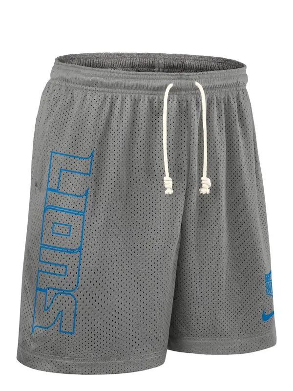 Nike Detroit Lions Sideline Reversible Dri-fit Nfl Shorts - Grey