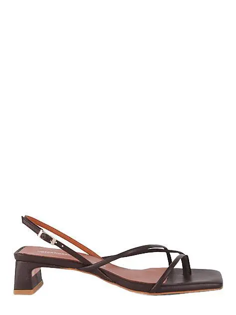 Intentionally Blank Fifi Slingback Block Heels - Brown