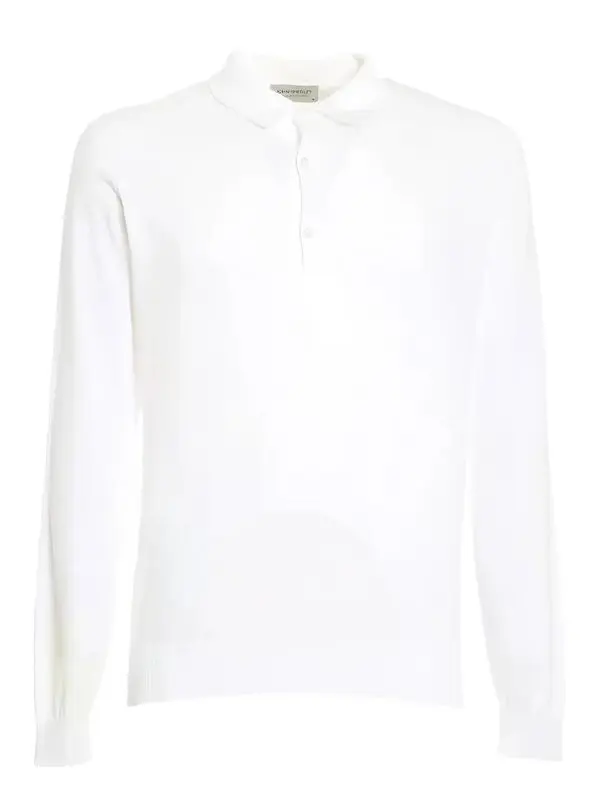 John Smedley Cotton Polo Shirt - White