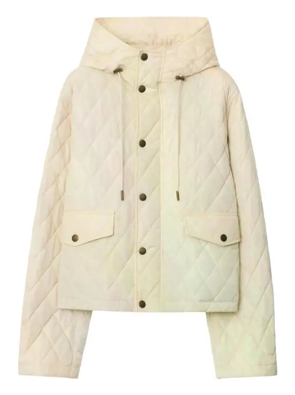 Burberry Quilted Cropped Jacket - Neutrals