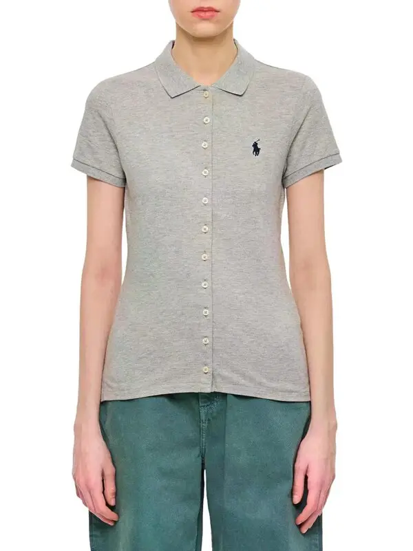 Polo Ralph Lauren Button-down Polo Shirt - Grey