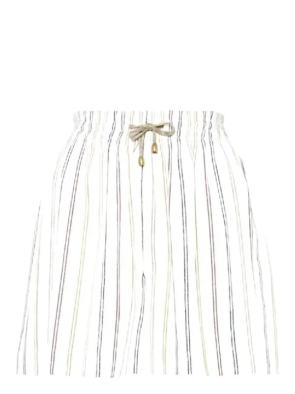 ERES Striped Shorts - White