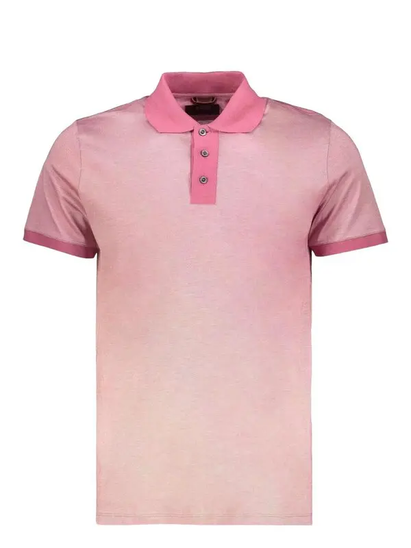 MOORER Spike Cotton Polo Shirt - Pink
