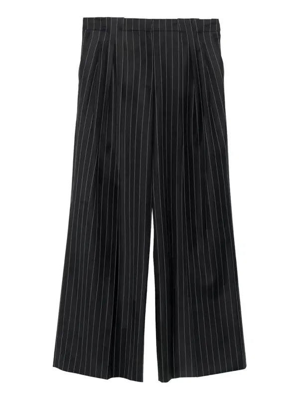 Casablanca Pinstripe Trousers - Black