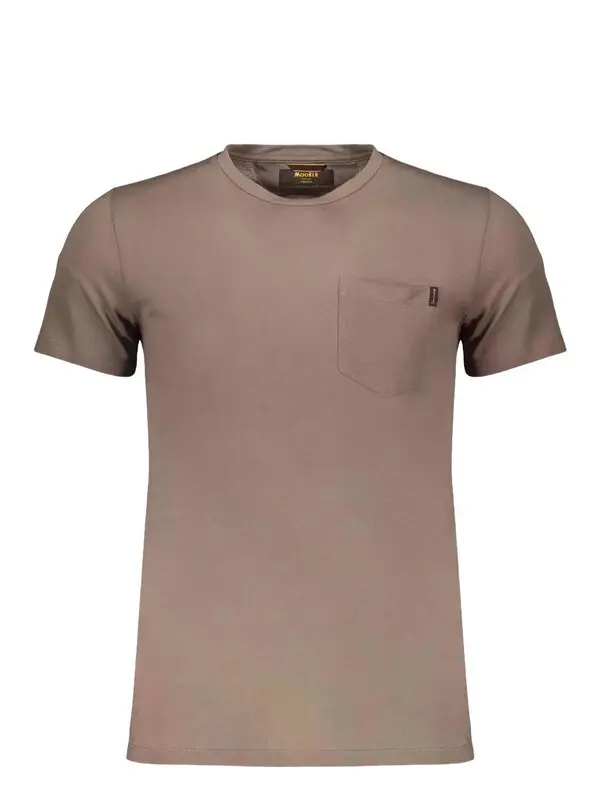MOORER Bruzio Cotton T-shirt - Neutrals