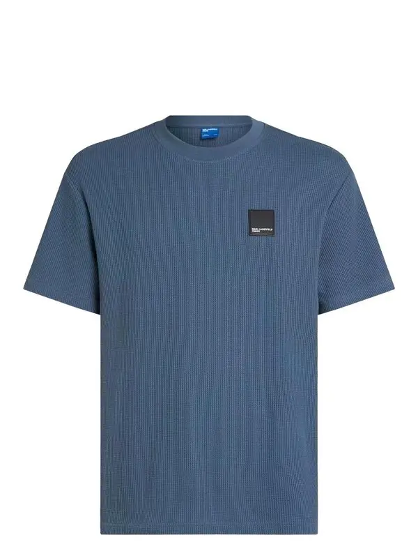 Karl Lagerfeld Waffle T-shirt - Blue