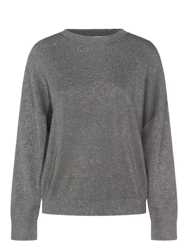 Brunello Cucinelli Lurex Sweater - Grey