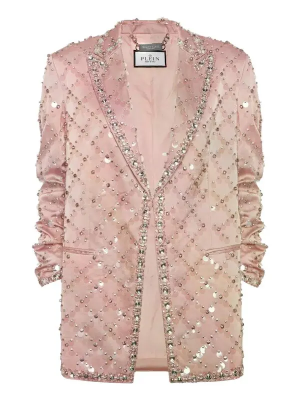 Philipp Plein Sequin-embellished Blazer - Pink