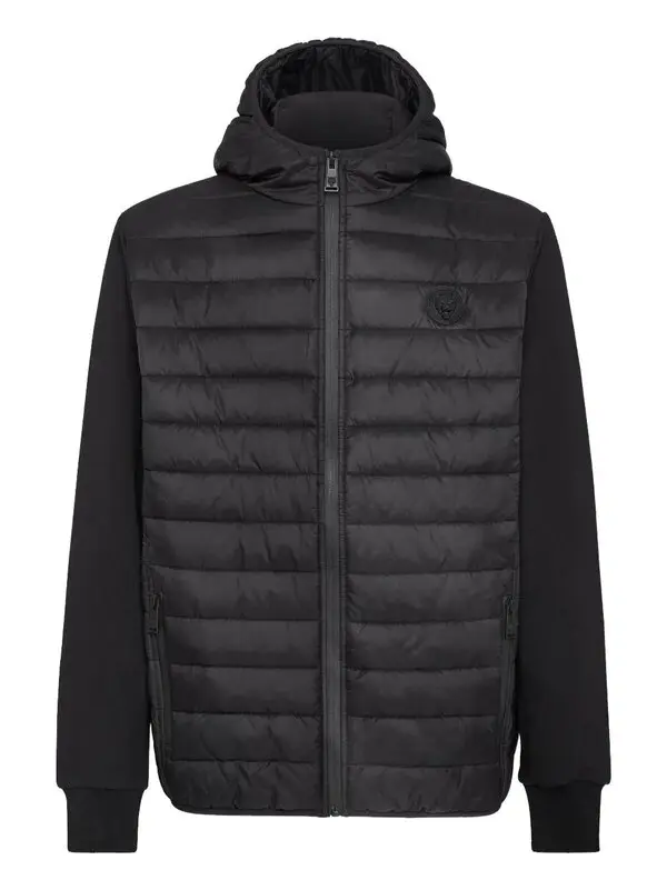 PLEIN SPORT Hooded Padded Jacket - Black