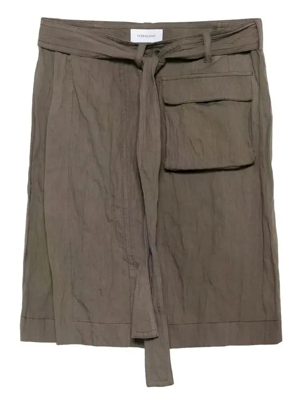 FERRAGAMO Straight Skirt - Grey