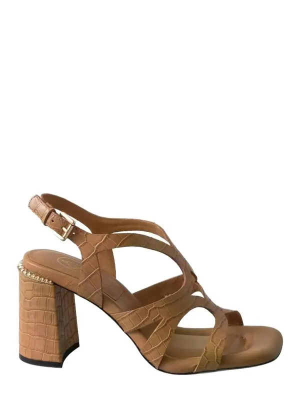 Ash 85mm Leather Sandals - Brown