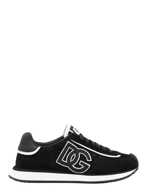 Dolce & Gabbana Logo-patch Sneakers - Black