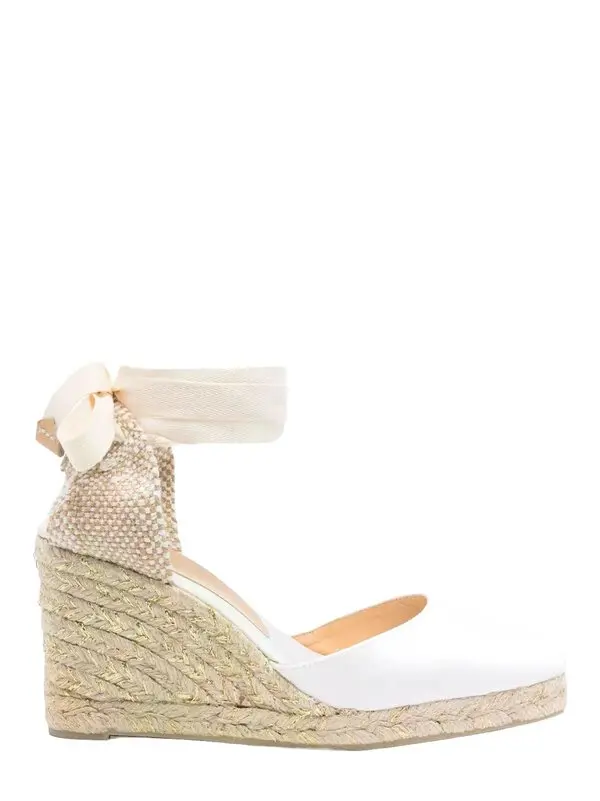 CastaÑer Joyce 8 Heeled Espadrilles - White