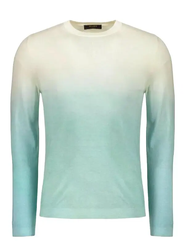 MOORER Gradient-effect Jumper - Blue