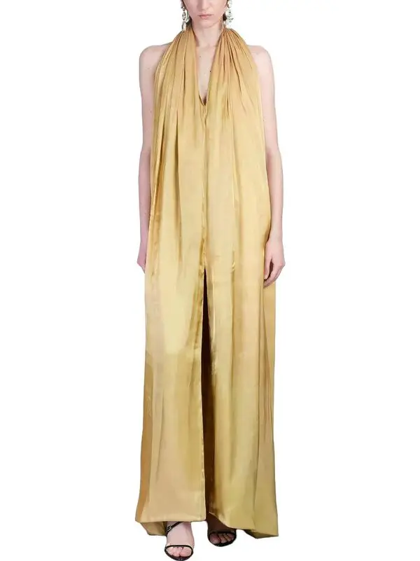 RHEA COSTA Gigi Maxi Dress - Gold