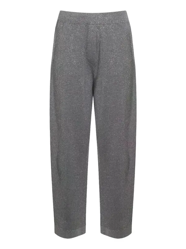 Brunello Cucinelli Ribbed Trousers - Grey