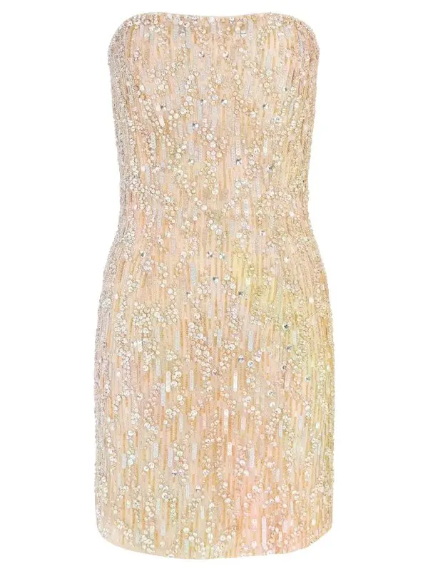 Jenny Packham Minuit Mini Dress - Neutrals
