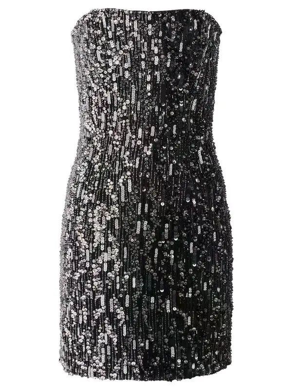 Jenny Packham Minuit Mini Dress - Black