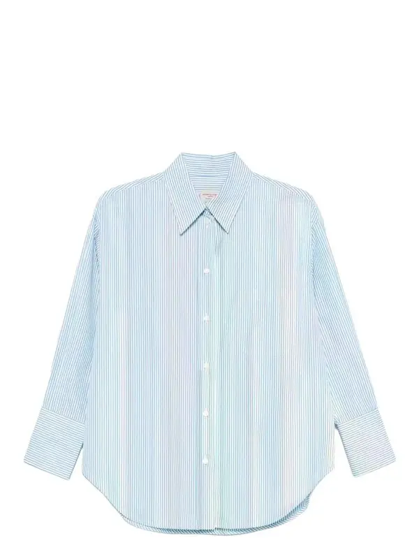 Alberto Biani Cotton Striped Shirt - White