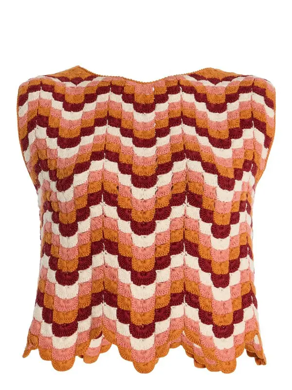 Escvdo Exclusive Riviera Cotton Top - Multi