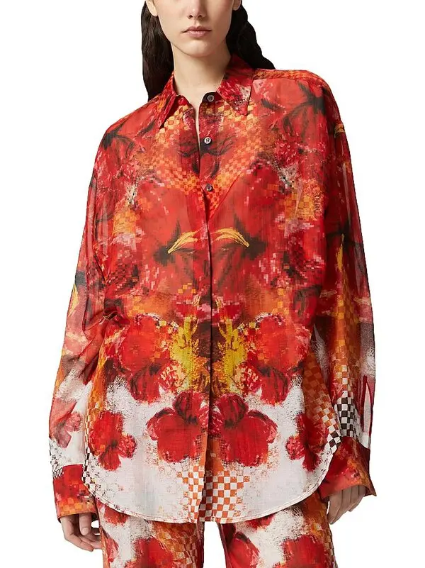 Pinko Blake Shirt - Multicolor Red/white
