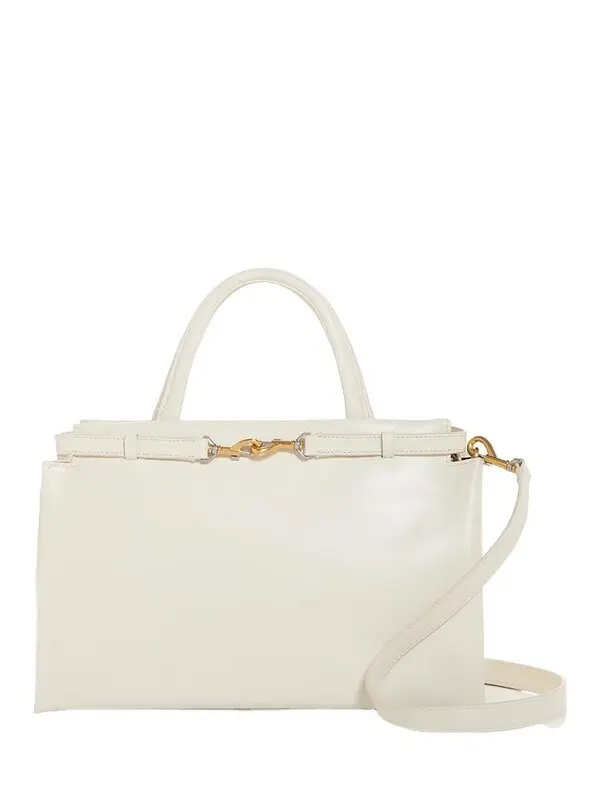 Rebecca Minkoff Insider Leather Top Handle Bag - Porcelain