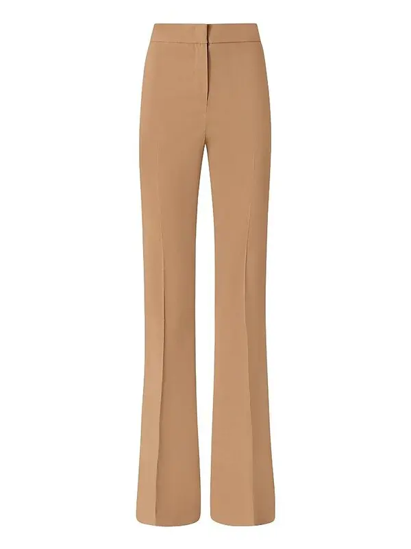 Pinko Wide Leg Trousers - Brown-wood Thrush