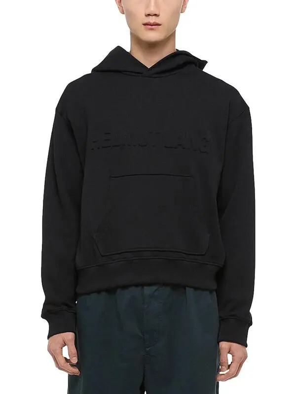 Helmut Lang Embossed Studio Hoodie - Black