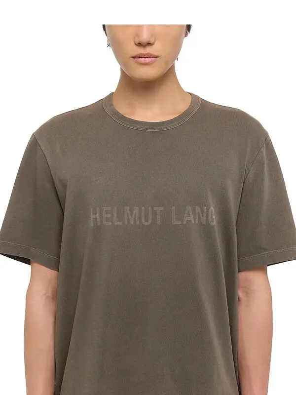 Helmut Lang Lazer Short Sleeve Logo Tee - Moss