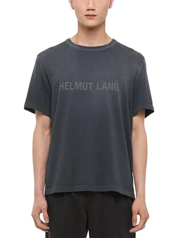 Helmut Lang Lazer Short Sleeve Logo Tee - Silver