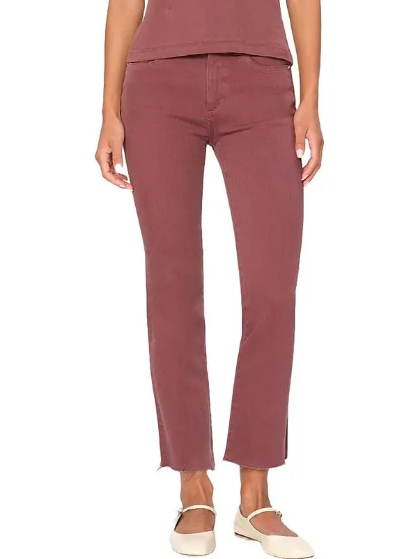 DL1961 Mara Straight Mid-rise Ankle Jeans - Dried Rose