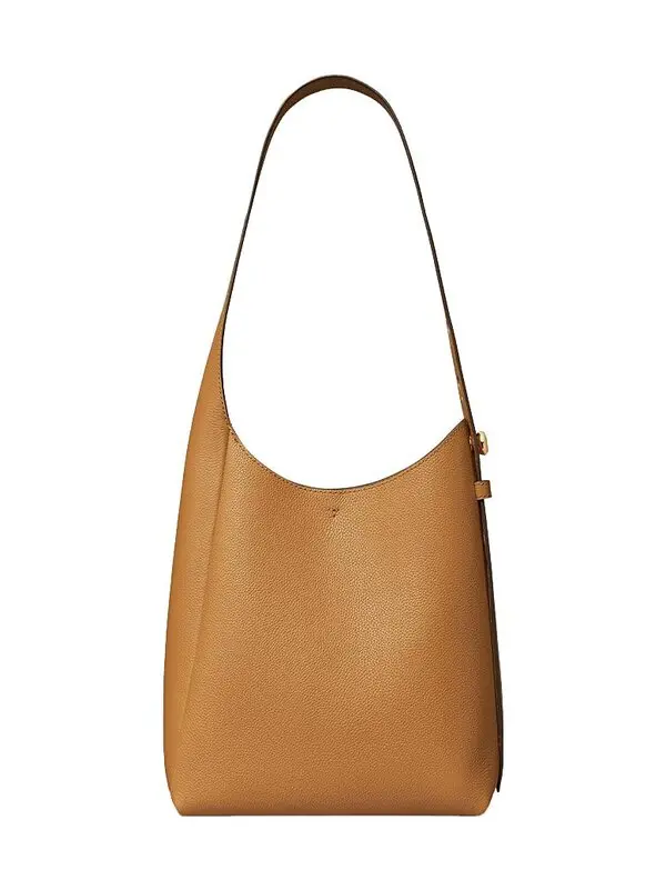 Tory Burch Romy Small Leather Hobo Bag - Tiramisu