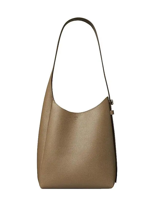 Tory Burch Romy Small Leather Hobo Bag - Wild Mushroom