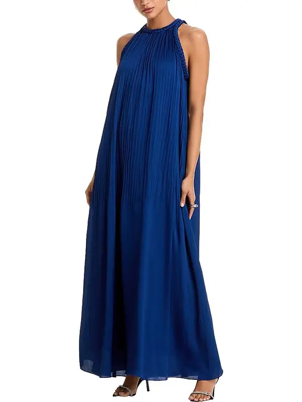 UNGARO Eva Maxi Dress - Cosmic Blue