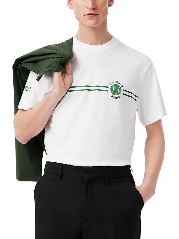 Lacoste Embroidered Jersey Tee - White