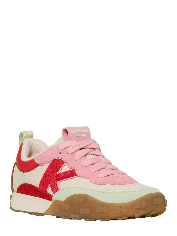 Kate Spade New York K As In Kate Low Top Sneakers - Lime Frosting/heirloom Tomato