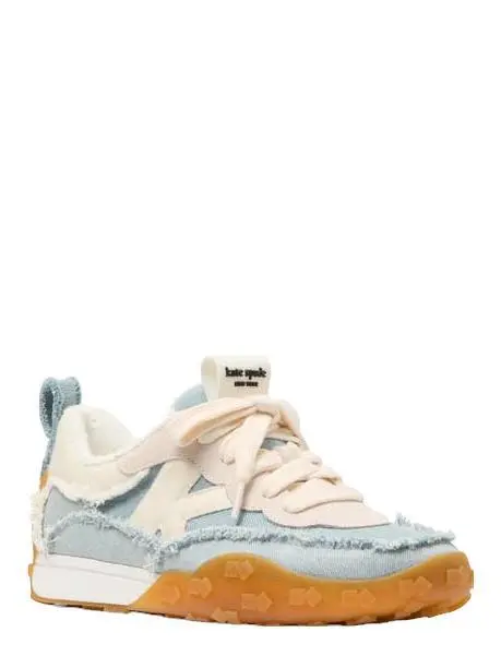Kate Spade New York K As In Kate Sneaker - Light Denim/ Cream Multi