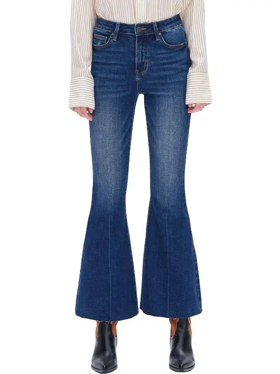 BAYEAS Ara High-waist Flare Jeans - Medium Blue