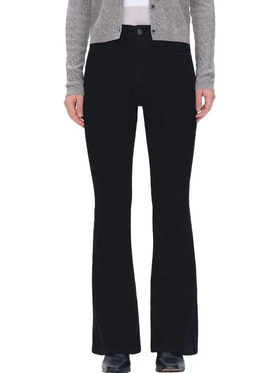 BAYEAS High Waist Flare Jeans - Solid Black