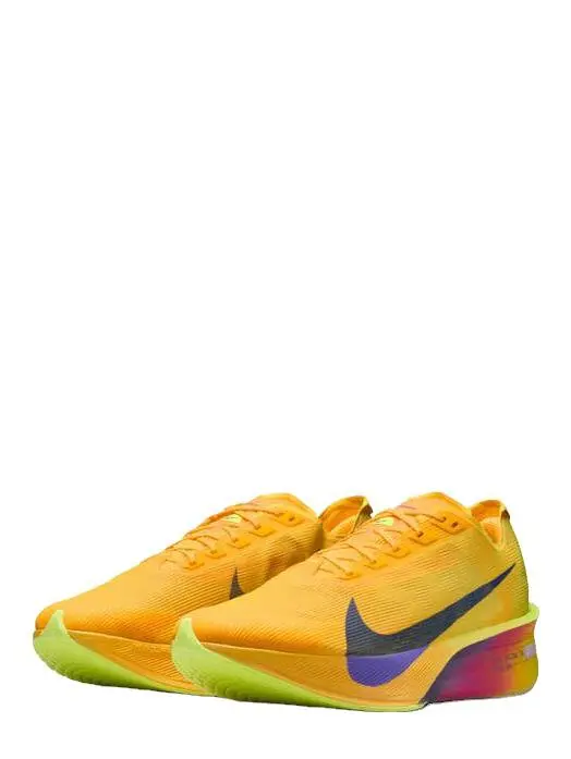 Nike Vaporfly 4 Racing Shoe - Citron Pulse/orange/indigo