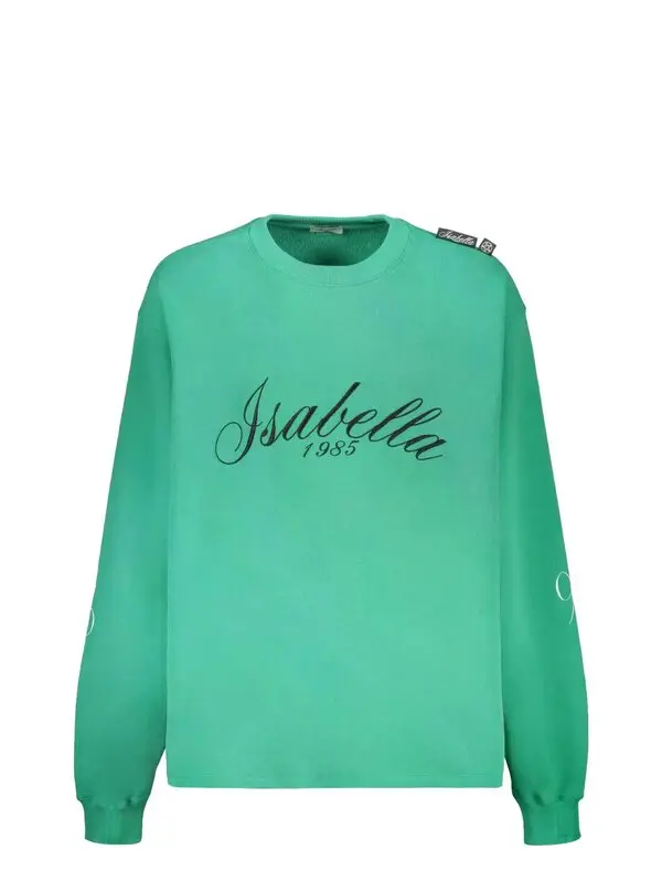 ISABELLA 1985 Logo-embroidered Sweatshirt - Green