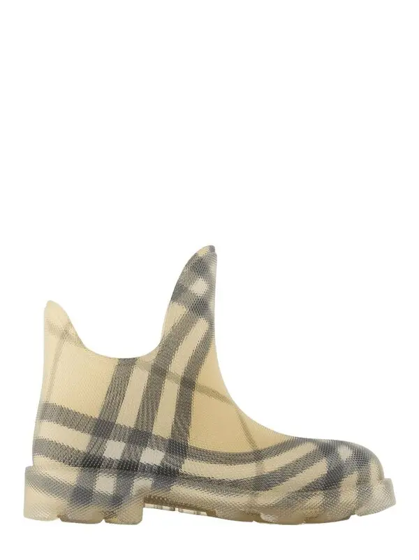 Burberry Marsh Low Ankle Boots - Beige