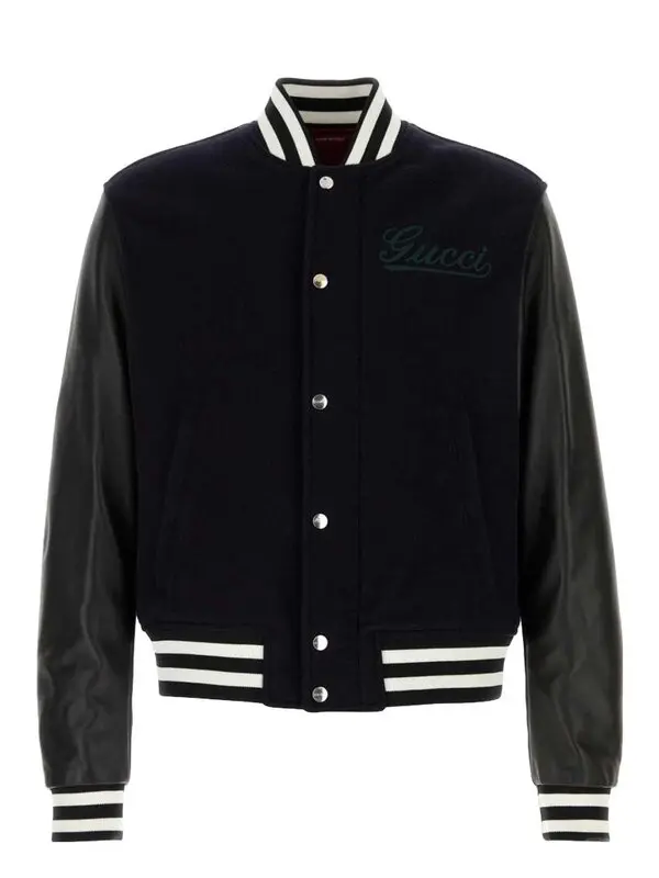Gucci Wool Bomber Jacket - Blue